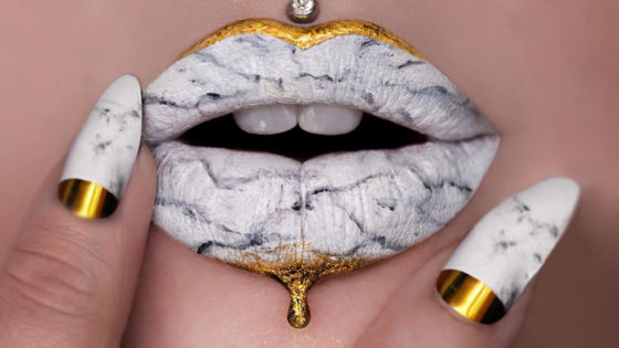 Marble lips: The latest beauty trend to captivate social media | Daniel ...